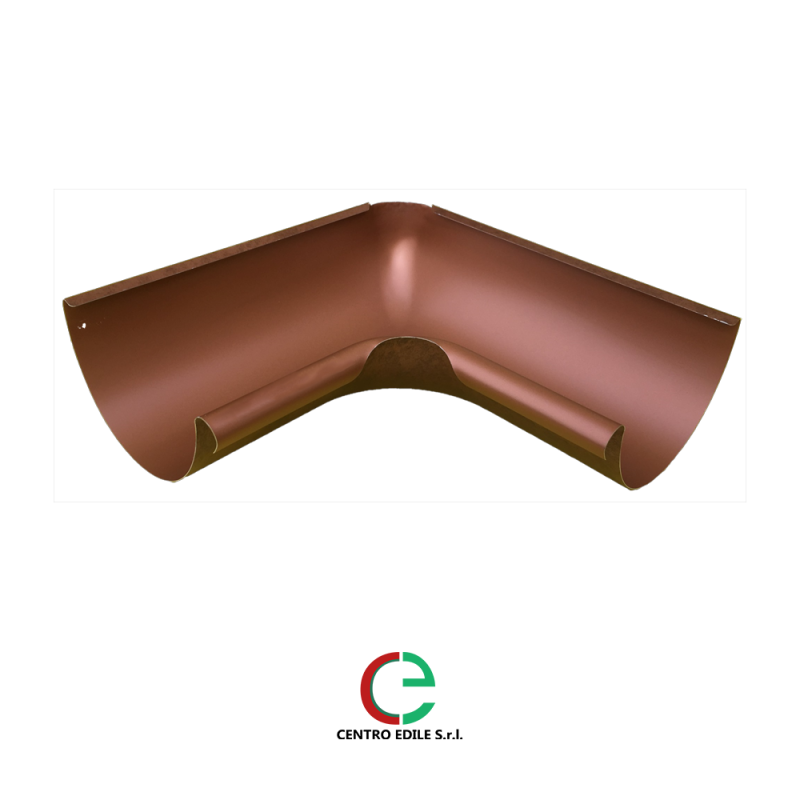 Artegronda Angolo interno Grondaia Cuperstil 130 mm effetto rame ...